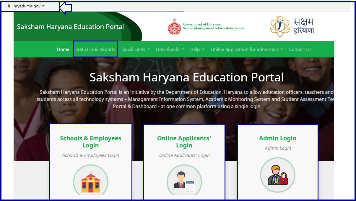 MIS Portal Haryana DSE Login 2024 at Hryedumis.gov.in