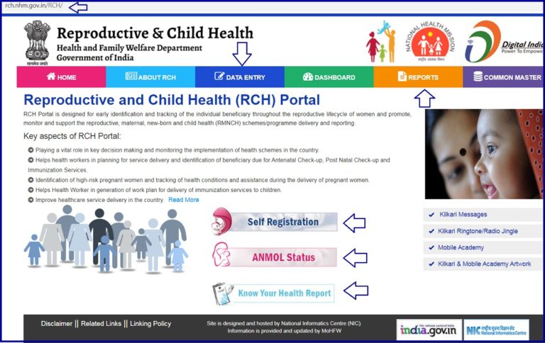 RCH Portal Data Entry, Registration, Report Rch.nhm.gov.in Data entry